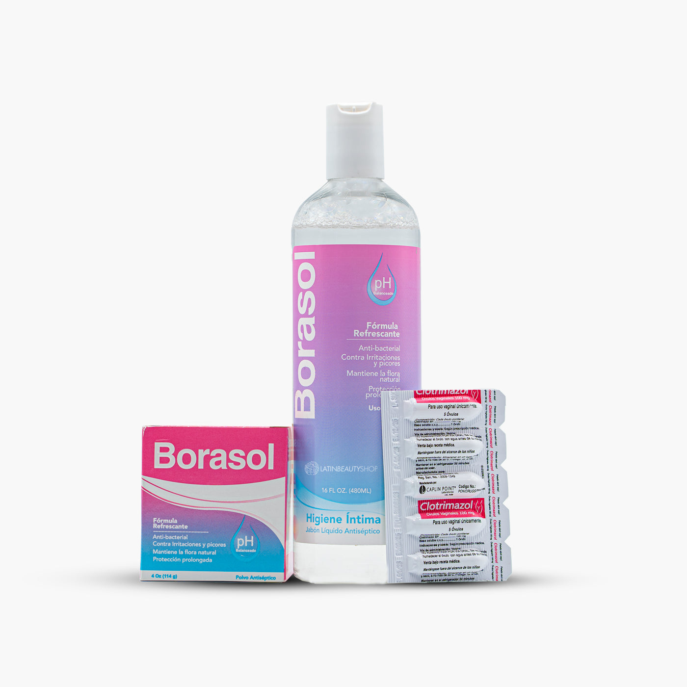 Borasol Intieme Hygiëne Kit | Borasol Poeder + Liquid & Vaginale Eitjes